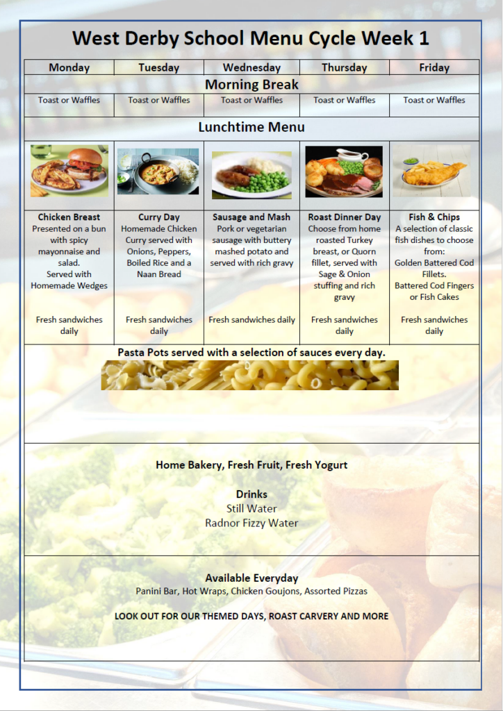 Lunchtime Menu